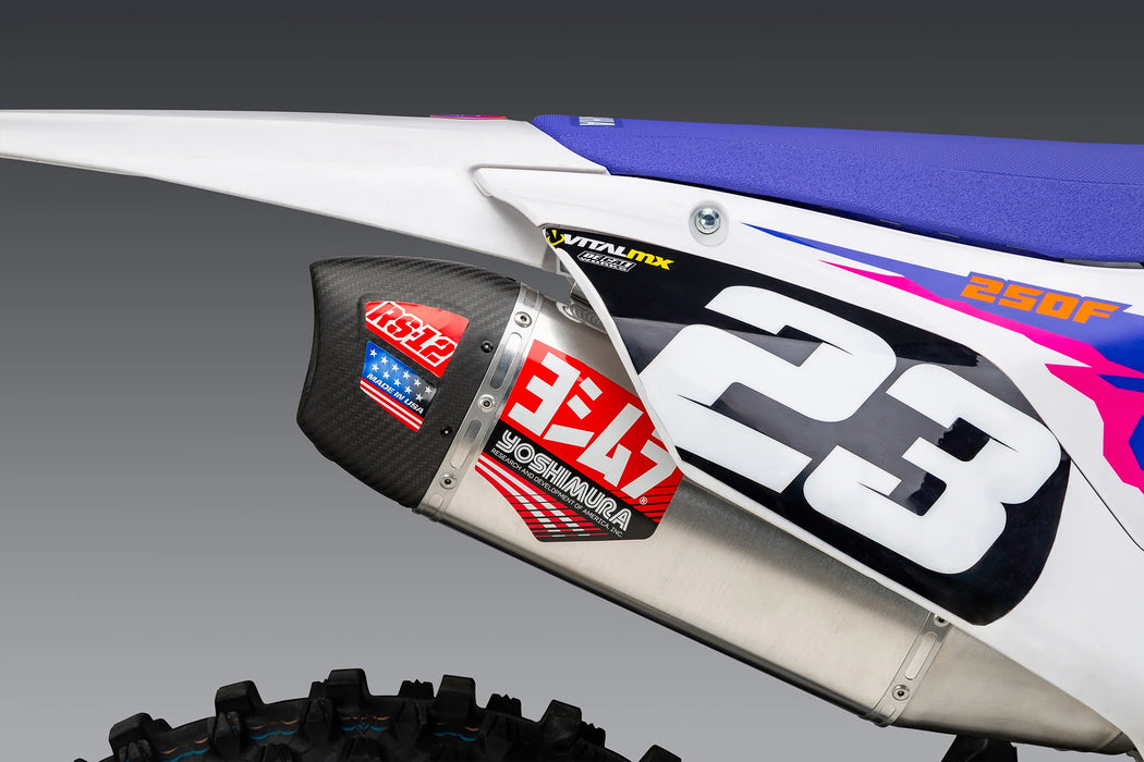 Yoshimura RS-12 Stainless/Aluminum Full Exhaust System - 2024 YZ250F ...